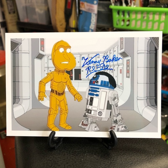 Other | Rare Kenny Baker R2d2 Family Guy Autographed 6x4 Photo | Poshmark